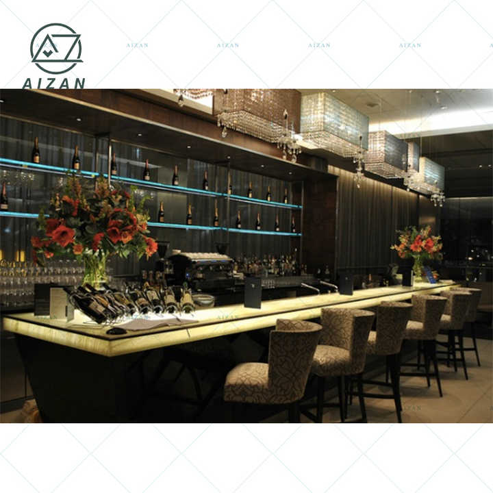 Fancy Led Restaurant Hotel Lounge bar Counter Modern bar Furniture ...
