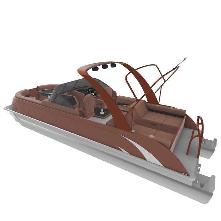 2026 Luxury Pontoon Boat Double Console Aluminum Outboard Engine ...