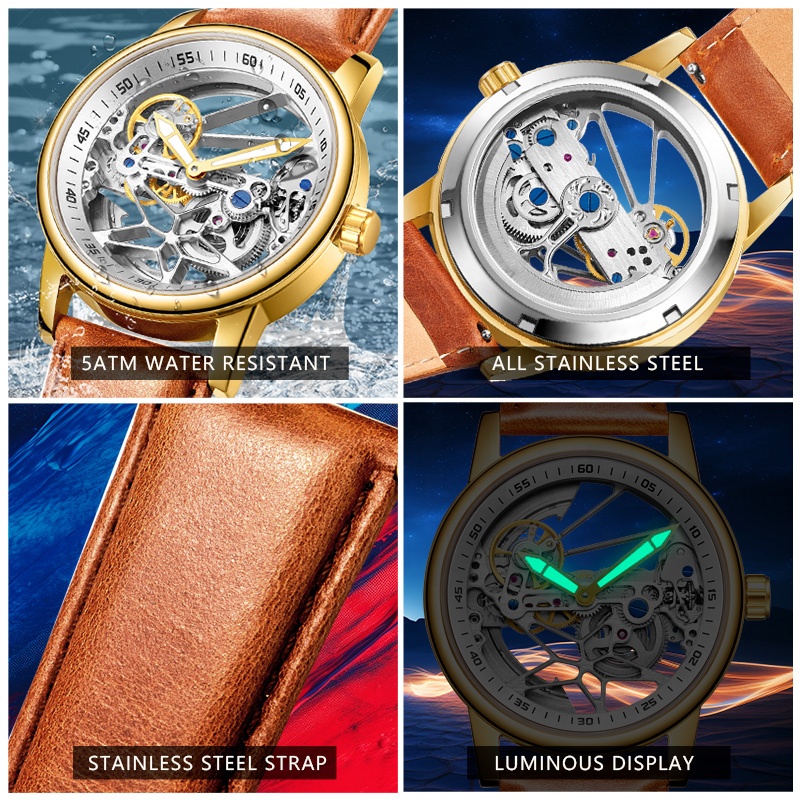 How to Choose a Mechanical Watch 40 mm Stylish Skeleton Design for Men