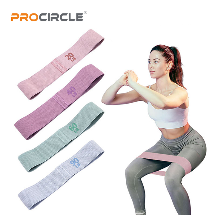 ProCircle Custom Logo Hip Band Heavy Fabric Elastic Resistance Exercise Loop Bands| Alibaba.com