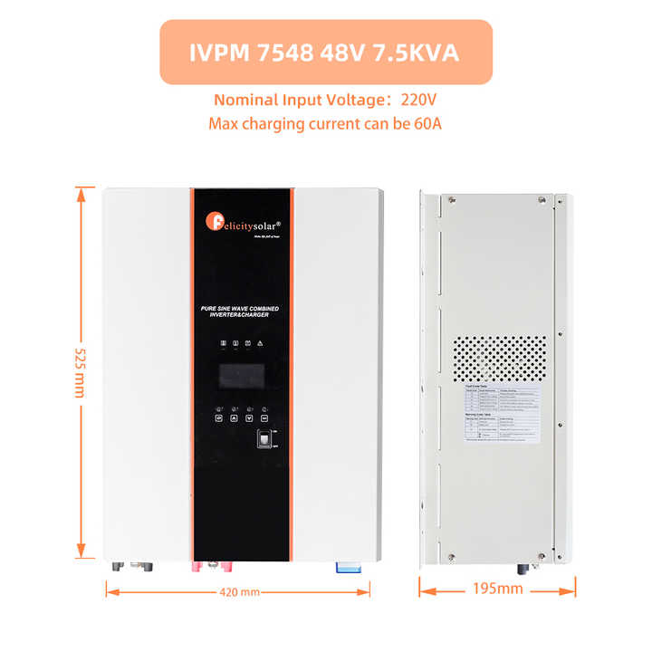 7500VA PV Inverters 6000W Pure Sine Inverter - off-Grid Solar