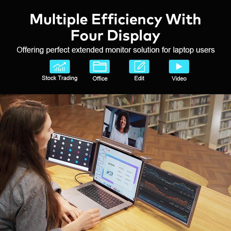 14 Inch Full Hd Lcd Display Screen Extender For Laptop & Mobile Desk