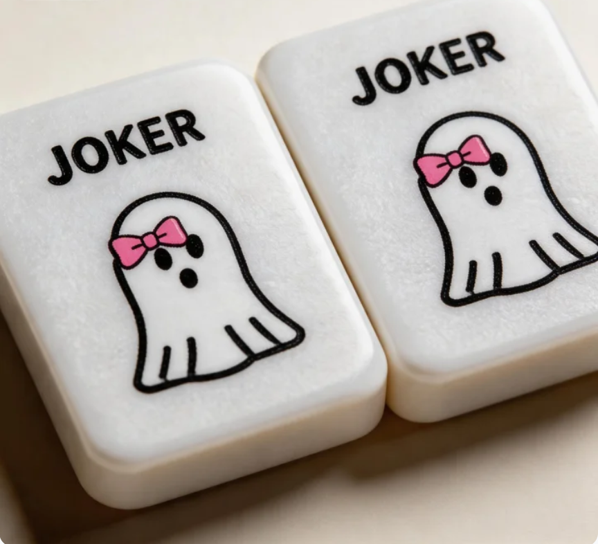 American Mahjong Tiles, Luxury Halloween-themed Double-layer Acrylic ...