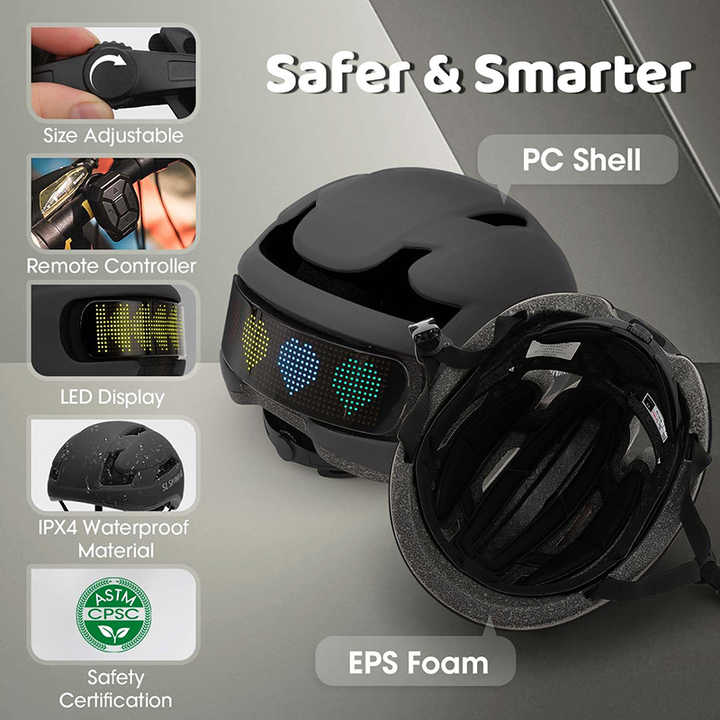 Smart LED Helmet - High Quality Portable Outdoor Sports Cycling Helmet