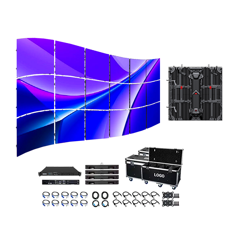 Curved Splicing LED Rental Display Flexible Panel 4K 700cd 4500cd ...