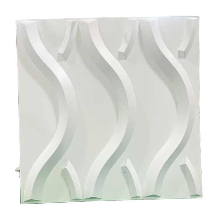 MOI Modern 50*50cm 3D Embossed Carved PVC Wall Panels 3D Art for TV ...