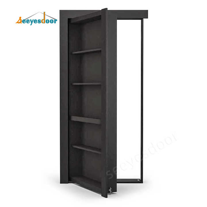 Seeyesdoor Invisible Bookcase Door with Hidden Hinges - Customizable OEM