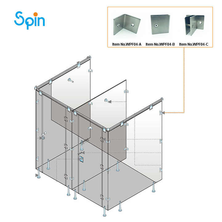 Modern HPL Compact Toilet Partition Phenolic Board Hardware Fitting ...