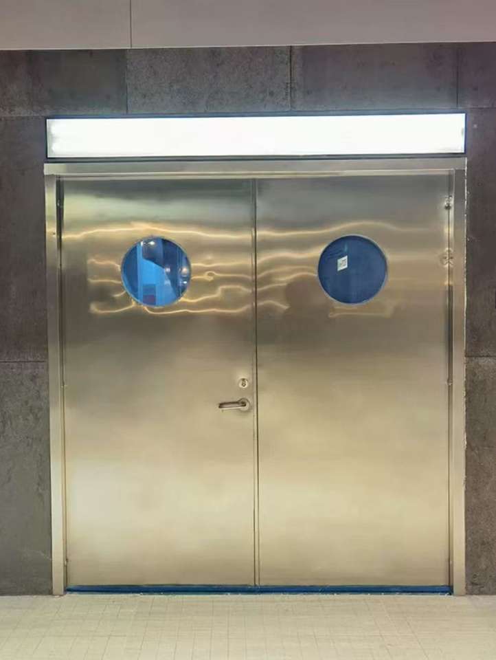 Modern Stainless Steel Fireproof Sliding Door with Intelligent Security ...
