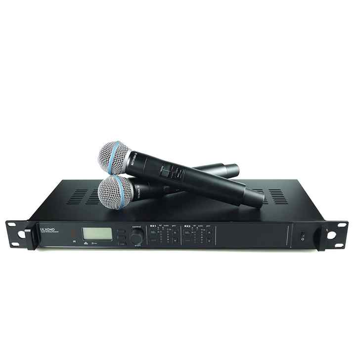 ULXD4D UHF Professional Wireless Microphone Dual Channels Transmitter ...