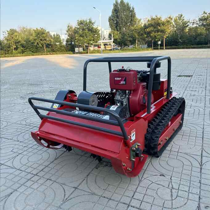 Hot Selling Remote Control Crawler Brush Cutter Grass Mini Robot Flail ...