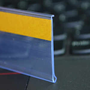 Plastic Strip Supermarket Shelf Edge Label Holder With Adhesive ...