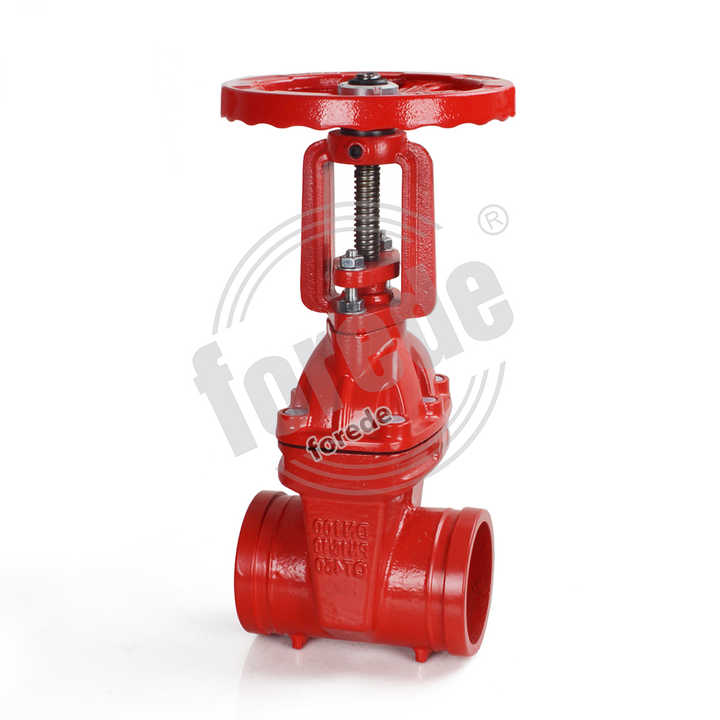FOREDE Fire Fighting Groove End Rising Stem Gate Valve