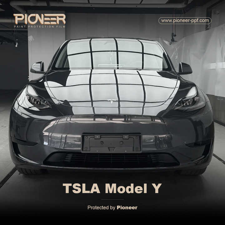 Easy Install Tesla Wrap Film Color Change PPF Premium Gloss Black PPF ...