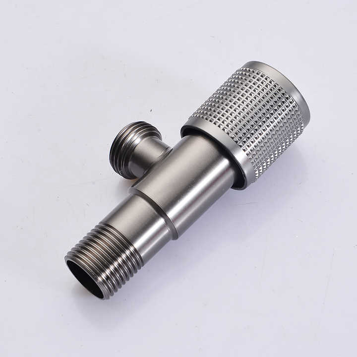 Grey Brass Cartridge Triangle Valve Wash Basin Stainless Steel Angle ...