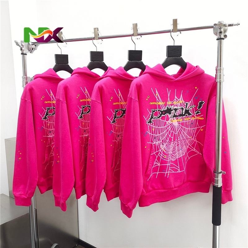 FOGed Streetwear Spider Web Heavyweight 450G Fleece Hoodie Foam Print ...
