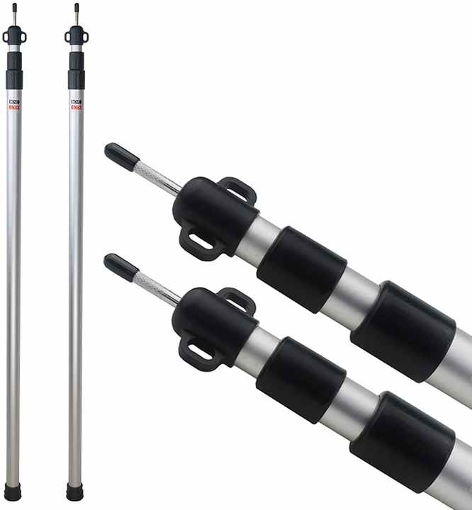 Adjustable Aluminum Poles For Camping Tent Tarp Canopy Awning Pole ...