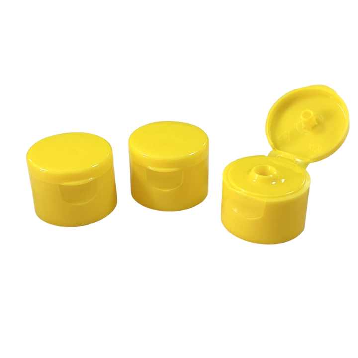Yellow 28mm flip cap Plastic Closures Household & Cleaning Product ...