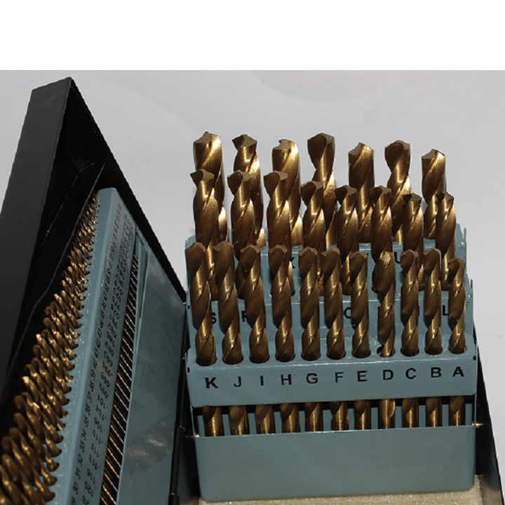 Titanium Drill Bit Set HSS for Metal, Metal Box Packed Letter Number ...