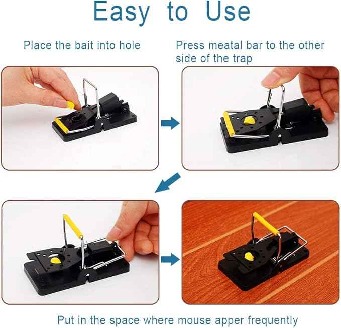 Eco-Friendly Reusable ABS Plastic Mouse Trap Solid Catcher for Mice and ...