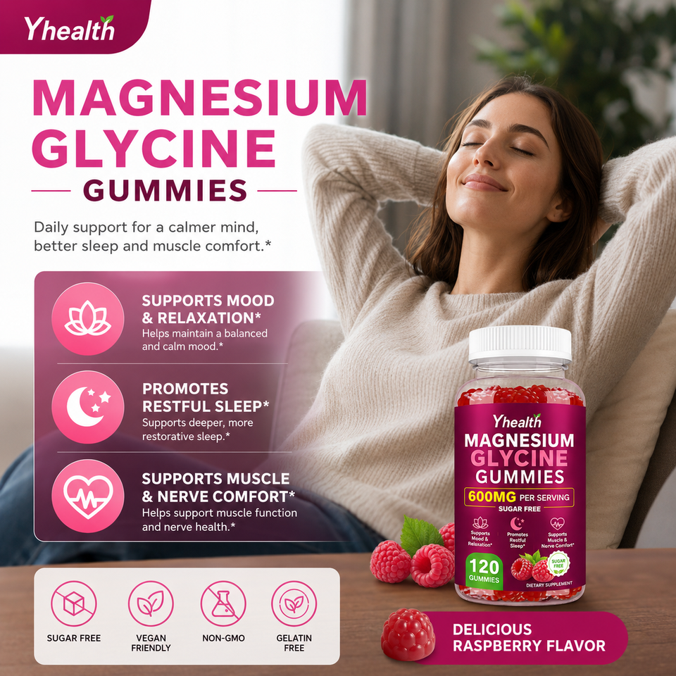 Magnesium Glycinate Gummies Private Label Vegan Magnesium Gummies for ...