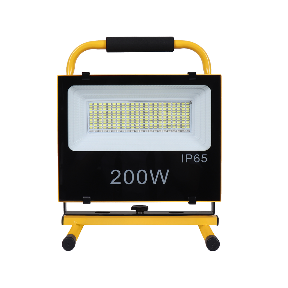 New LED Rechargeable Floodlight 200W Strobe Emergency Light Portable ...