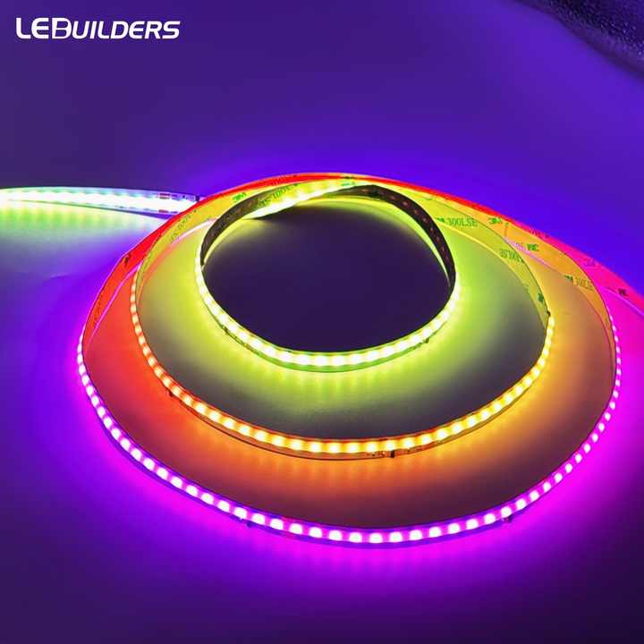 DC 12V 24V RGBIC COB LED Strip Factory 420/720chip RGB 10W/M LED Strip ...