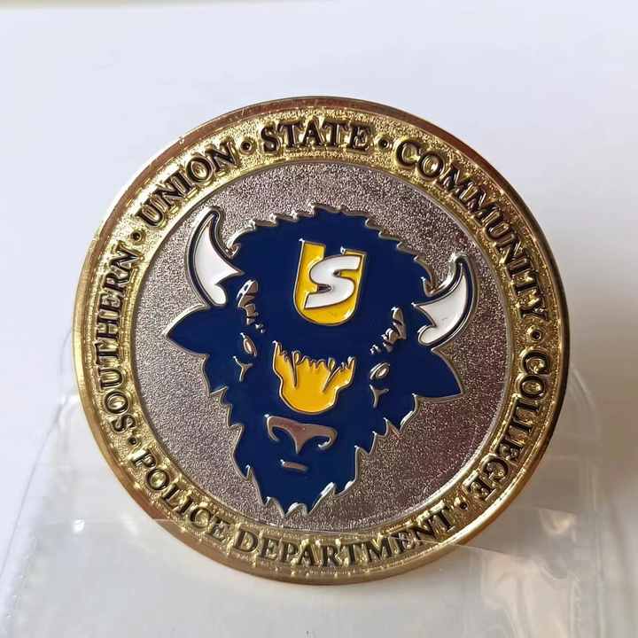 Union State Community Challenge Coin Usa Bull Department Logo Custom ...