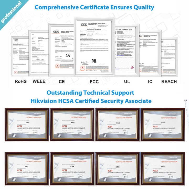 Hik 4/8MP Acusense Dual Light IP Camera Kit Surveil System 4ch 8Ch 16Ch ...