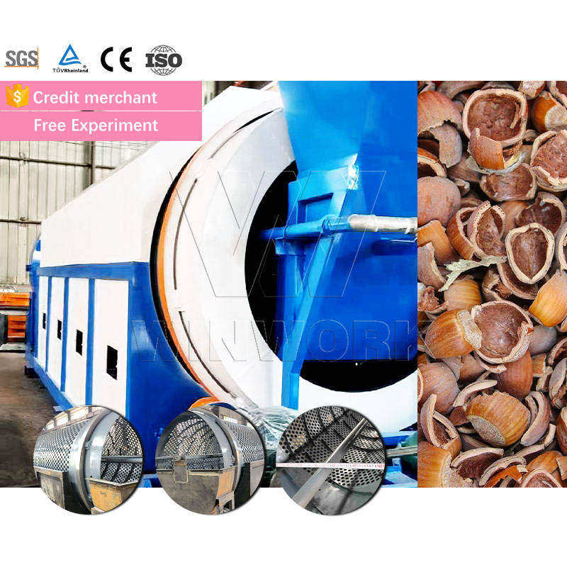 WINWORK Palm Shell Palm Fiber Pump-Powered Gold Separator Rotary Drum ...