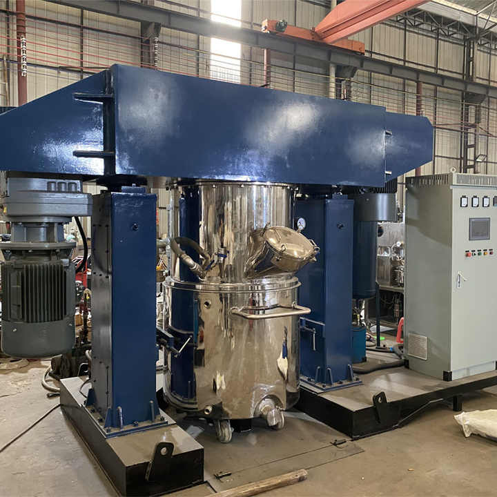 Lithium Slurry Planetary Mixer High Viscosity Dual Shaft Mixer Vacuum Dual Shaft Mixer for ...
