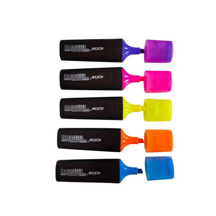 Hot Selling Custom Single Head Highlighter Marker Pen Set Multicolor ...