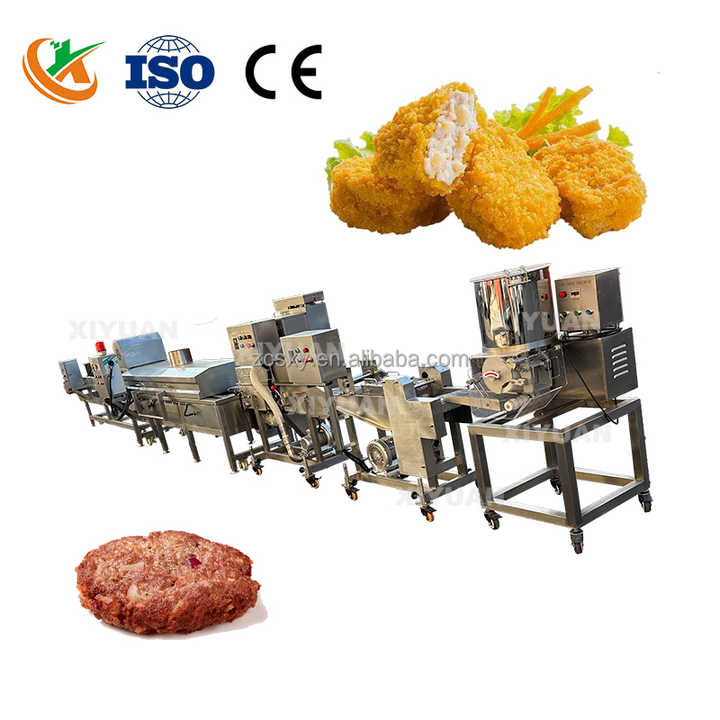 Industrial Automatic Chicken Nugget Making Machine Meat Processing ...