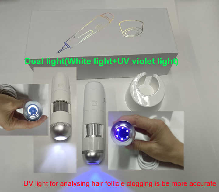 AI Smart UV Light Microscope for Beauty Skin and Hair Follicle ...
