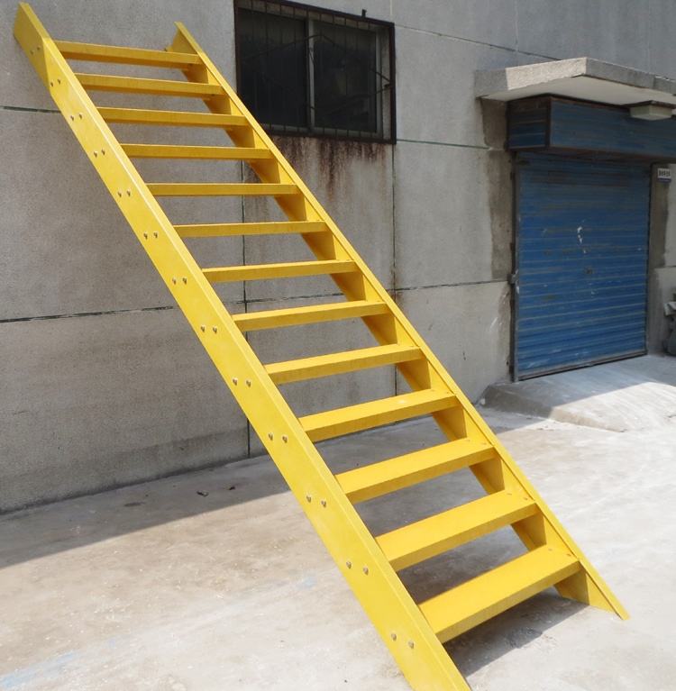 Chemical Corrosion GFRP FRP Step Stairs with Handrails Insulated ...