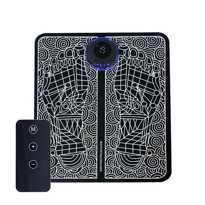 Foldable Electric EMS Foot Massage Pad Physiotherapy Bioelectric ...
