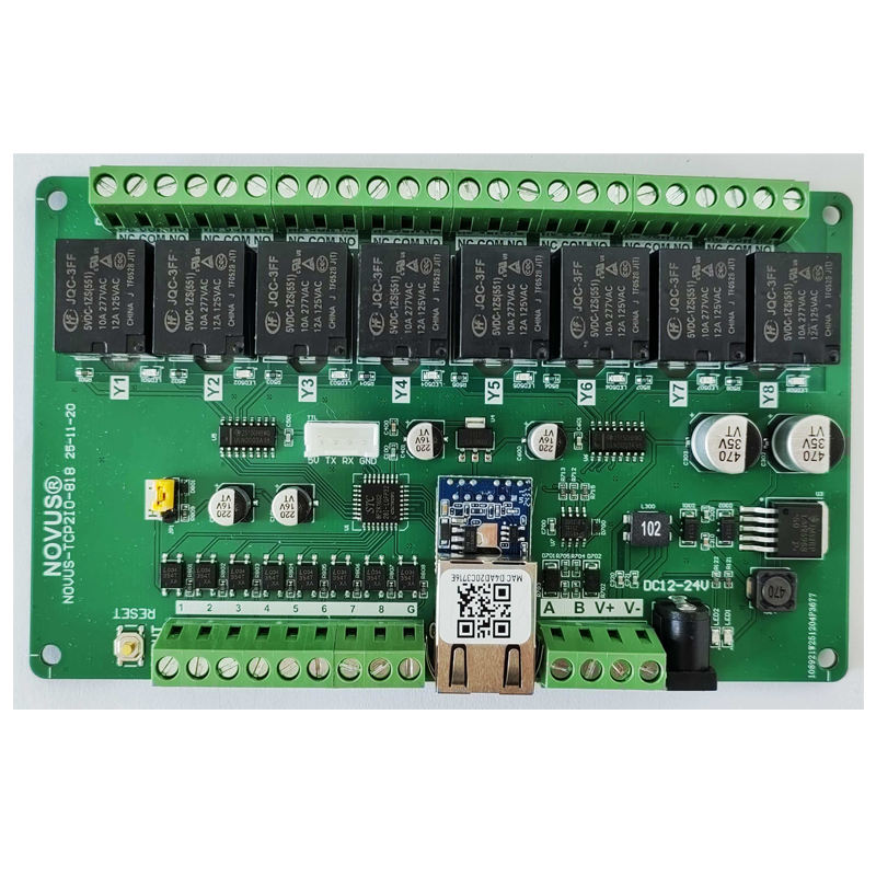 8 Channel Inputs and Relay Output RS485 TCP/IP for Industrial Control ...