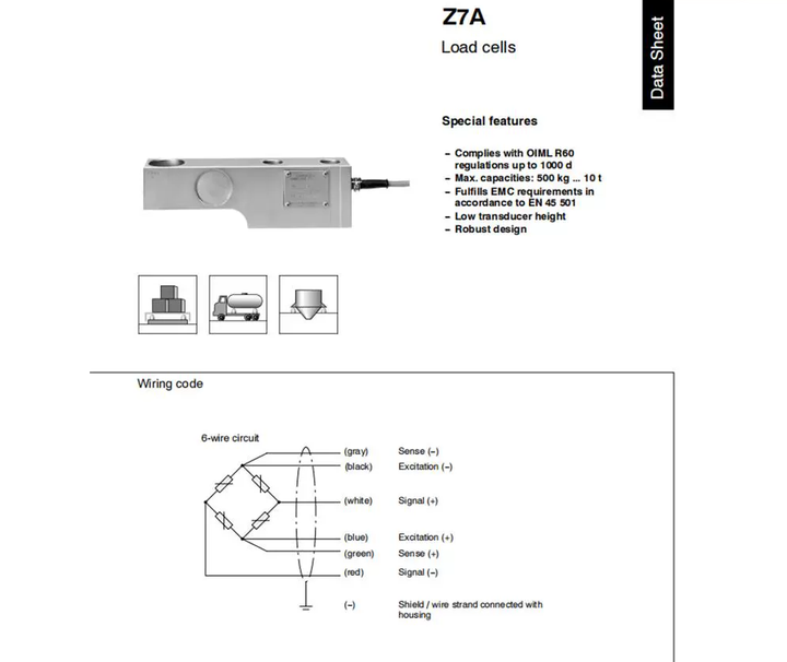 HBM Load Cell Z7AD1 - Precision Weight Sensors for 1t, 500kg, 2t, 5t, 10t