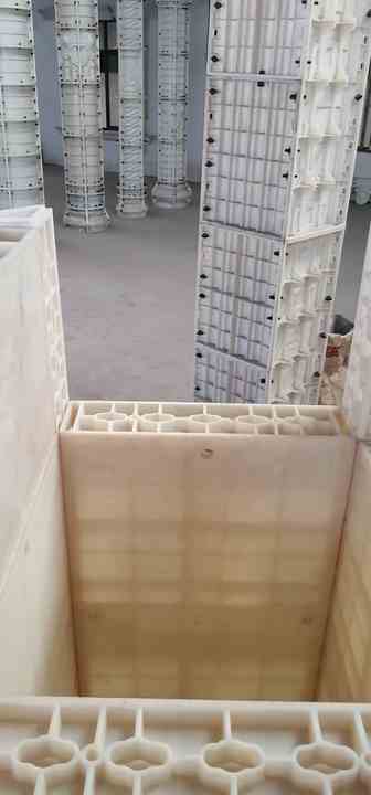 30cm 12 inches square Plastic Column Concrete Pillar Mold with smooth ...