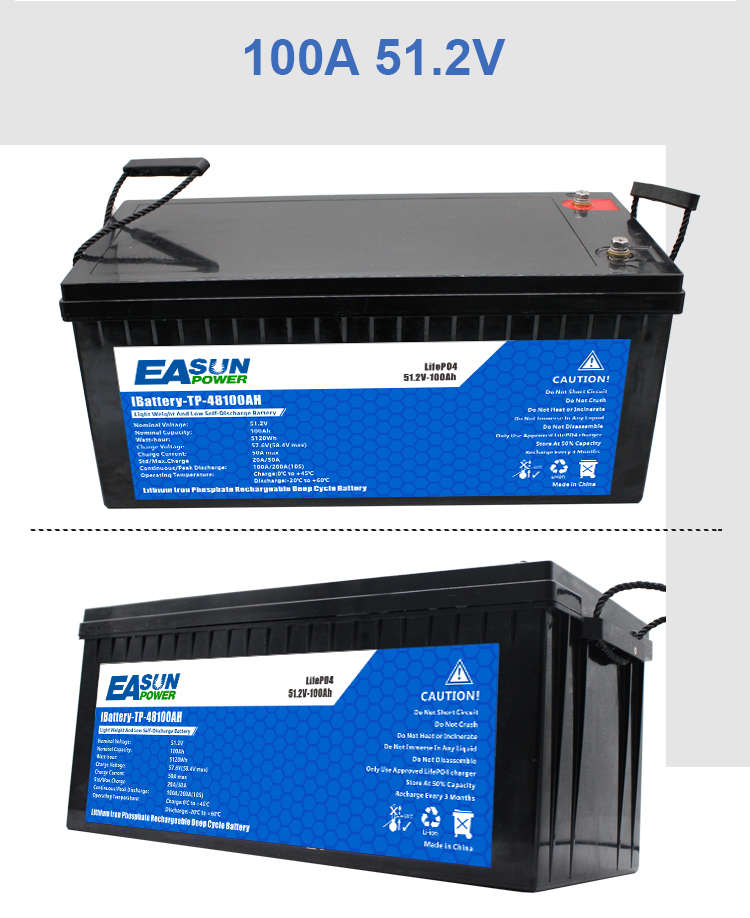 Easun Power Lithium Battery Pack 600wh 1200wh 2400wh 12v 24v 48v 50ah ...