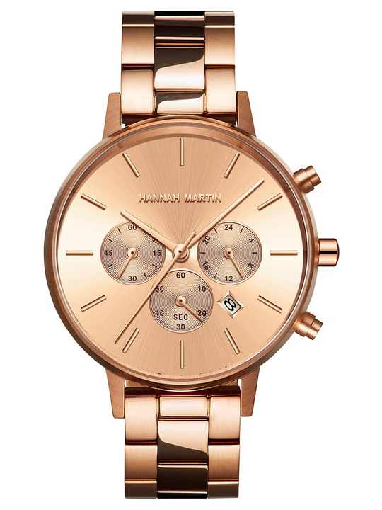 Hannah Martin Watch Factory Original 38mm Rose Gold Chronograph