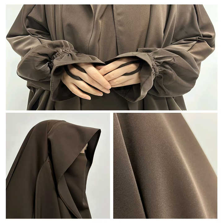 Jilbab Cape One Piece Nida with Finger String Full Length Modest ...