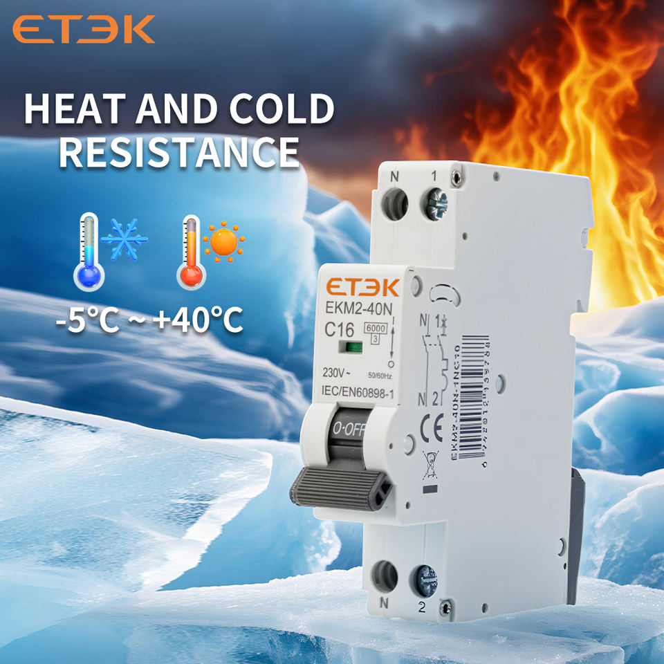 ETEK 6KA 1-40A 230V C Curve 1P MCB AC Miniature Circuit Breaker ...