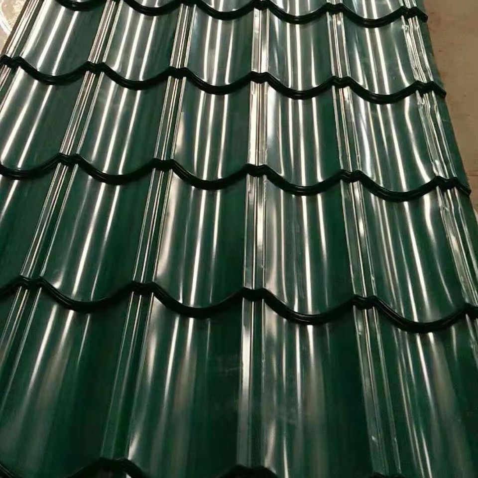 24 Gauge Metal Roof Tile PPGI House 28 Gauge Color Coated Zinc ...