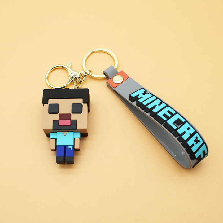 3D PVC Rubber Anime Character Cartoon Figure Key Chain Keyring ...