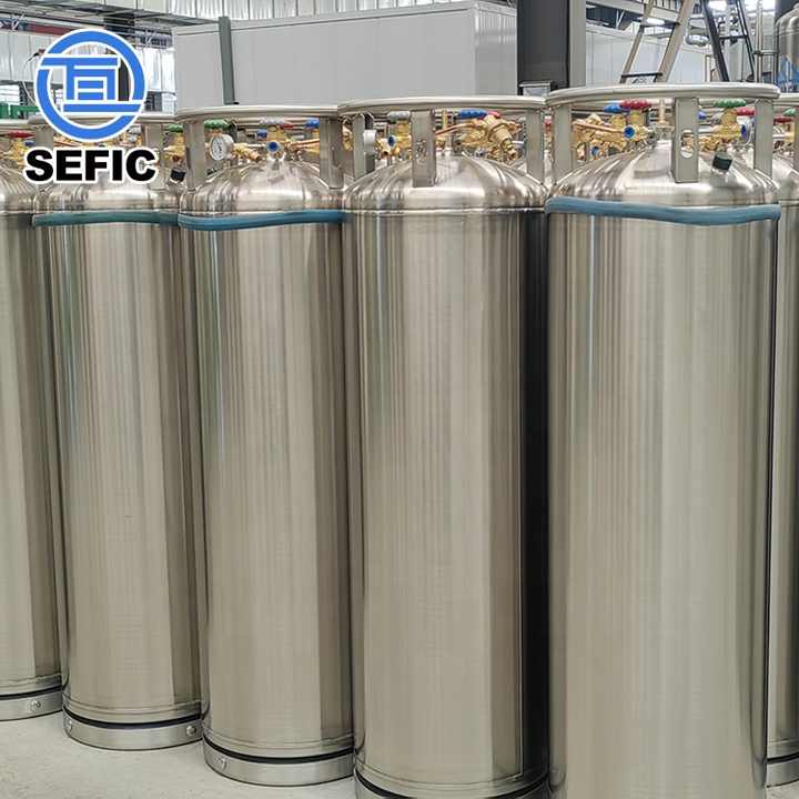 Hot Sale Cryogenic Stainless Steel 175L 210L Liquid Oxygen/Nitrogen/Argon/CO2 Cylinder Dewar ...