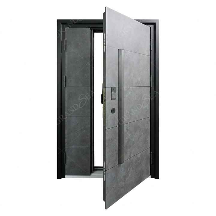 Modern Design Stainless Steel Aluminium Anti-Theft Exterior Front Doors for High-End Hotels and ...