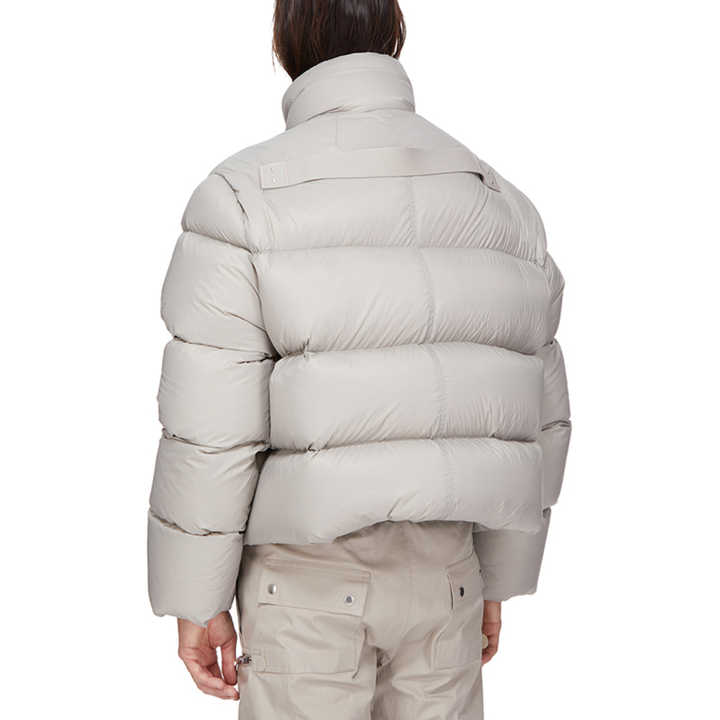 Braces Design Regular Down Coats Casual Streetwear Zipper Pockets Stand ...