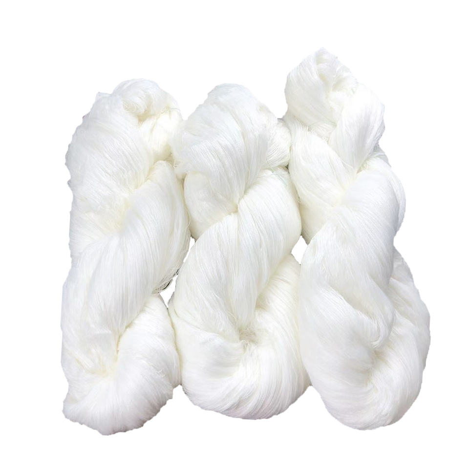 Factory Raw White 32NM Tufting Acrylic Knitting 100% Acrylic Solid and ...