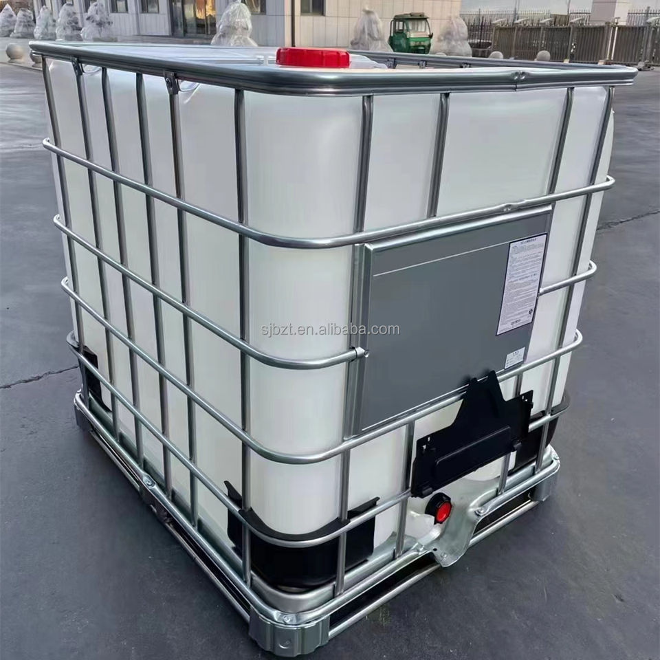 1000L Recyclable Plastic Square Drum with Valve Outlet for Water ...